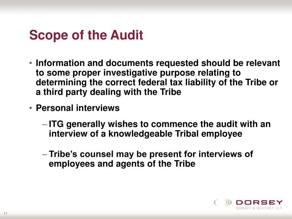 PPT - Navigating IRS Audits for Tribal Governments: Key Insights from ...