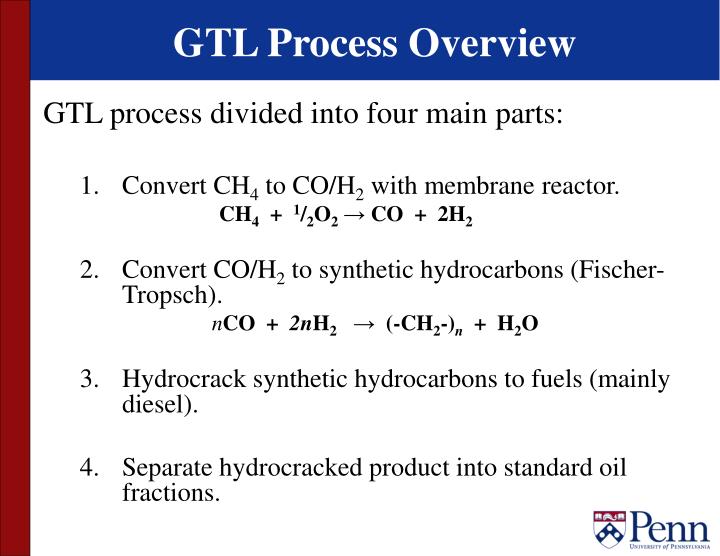 PPT - Natural Gas to Liquid Fuels Using Ion-Transport Membrane ...