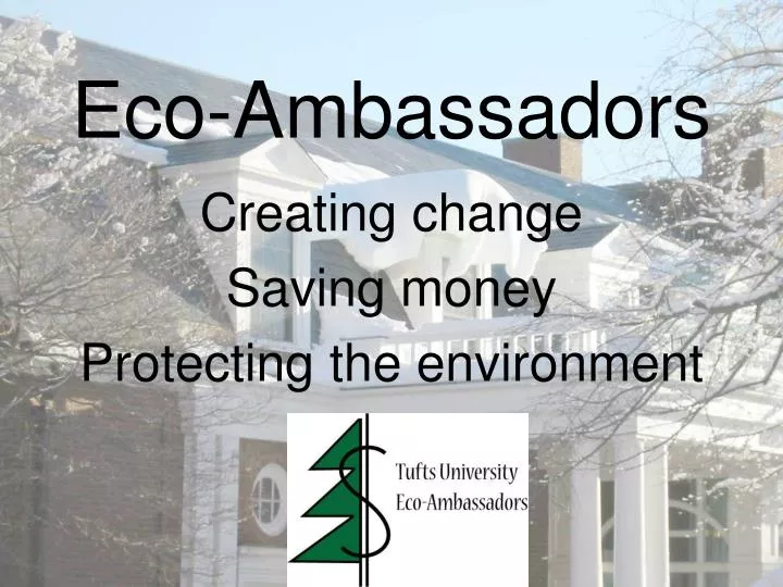 PPT - Eco-Ambassadors PowerPoint Presentation, free download - ID:550146
