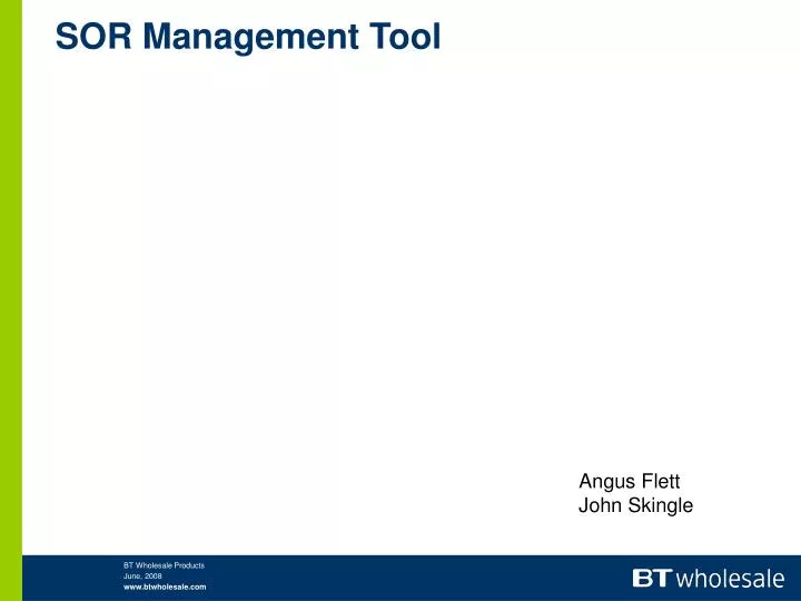 PPT - SOR Management Tool PowerPoint Presentation, free download - ID ...