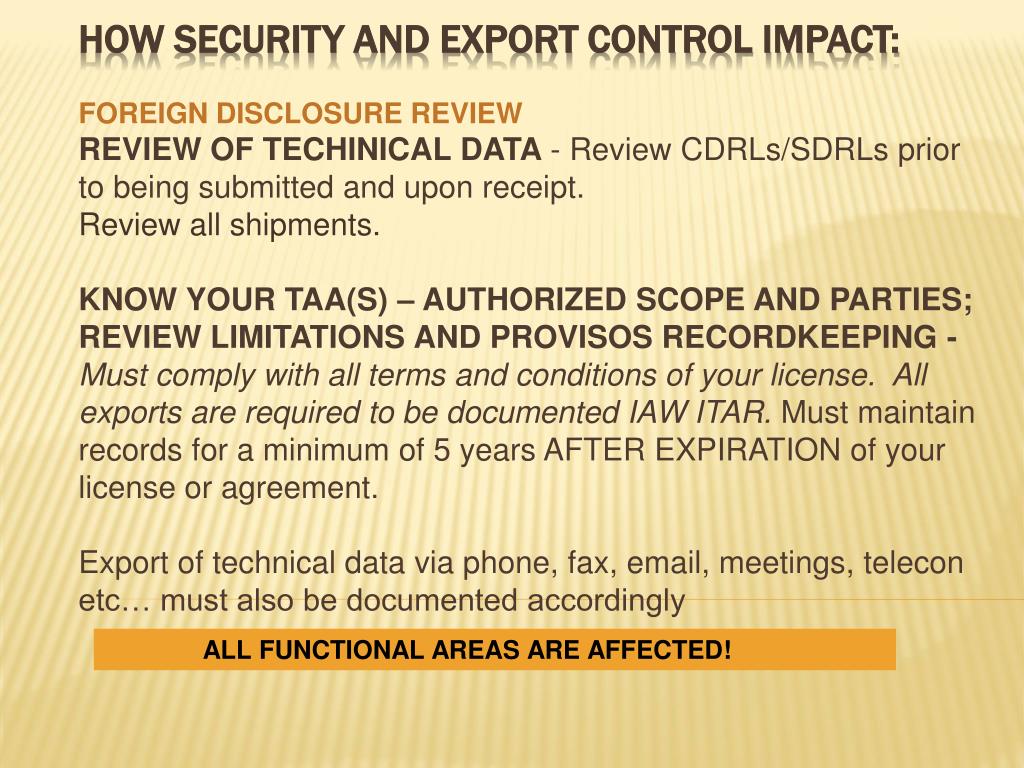 PPT - Compliance Crossroads: Where Security and Export Control Meet ...