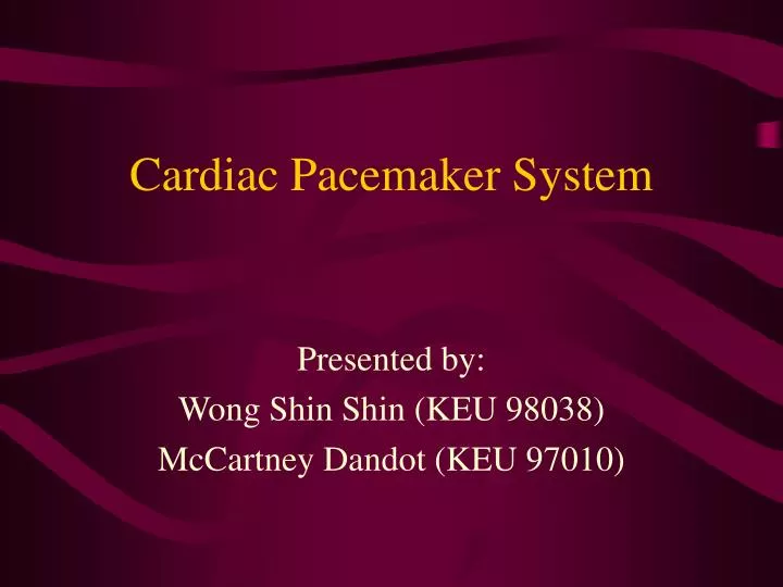 PPT - Cardiac Pacemaker System PowerPoint Presentation, free download ...