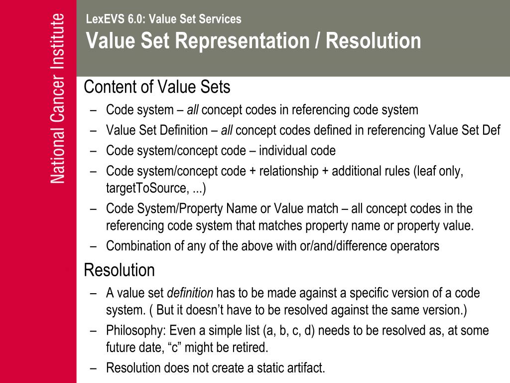 PPT - National Cancer Institute Enterprise Vocabulary Services Overview ...