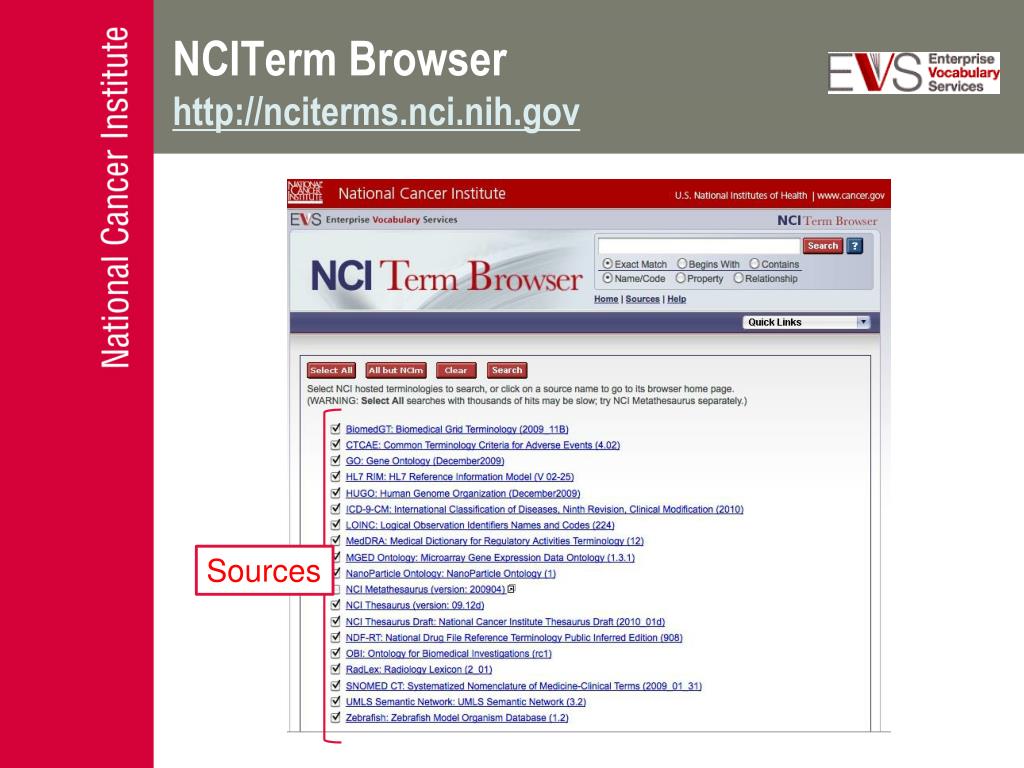 PPT - National Cancer Institute Enterprise Vocabulary Services Overview ...