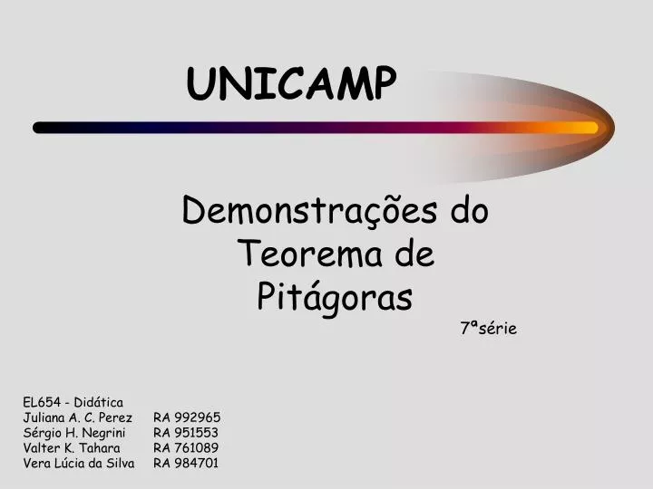 PPT - UNICAMP PowerPoint Presentation, free download - ID:551993