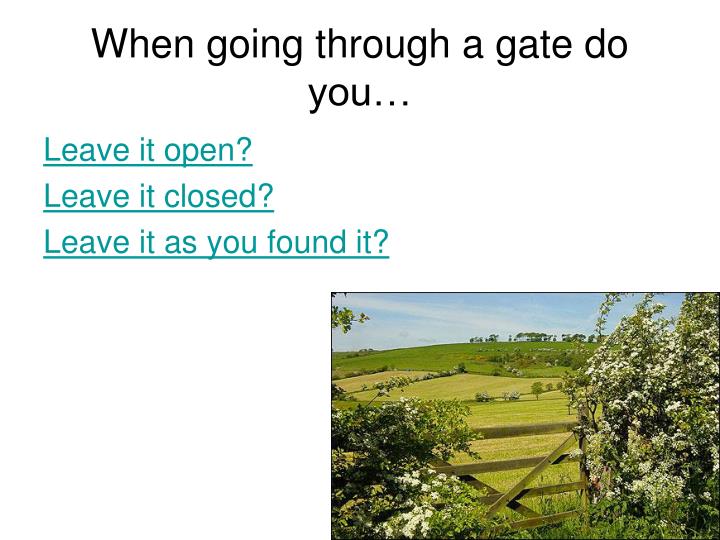 PPT - Doâ s and Donâ ts of the Countryside Code PowerPoint Presentation ...