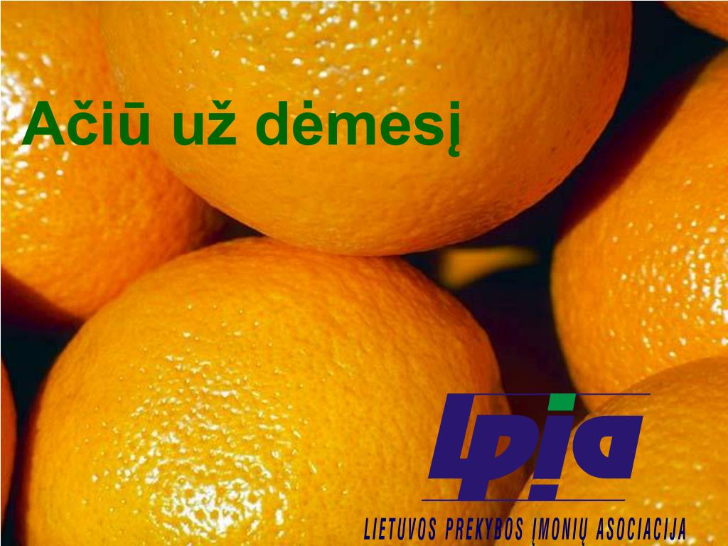 PPT - Maisto kokybės valdymo praktika Lietuvos prekybos įmonėse ...