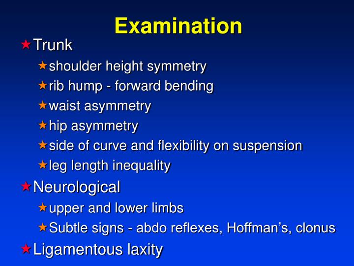 PPT - Spine Examination PowerPoint Presentation - ID:553475