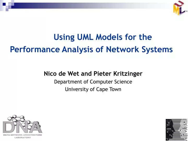 Ppt Using Uml Models For The Performance Analysis Of Network Systems Powerpoint Presentation 3339