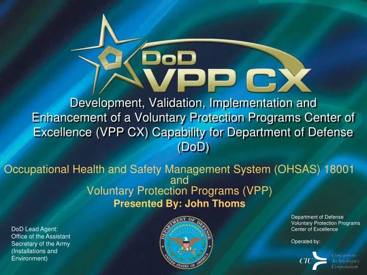 PPT - Occupational Health and Safety Management System (OHSAS) 18001 ...