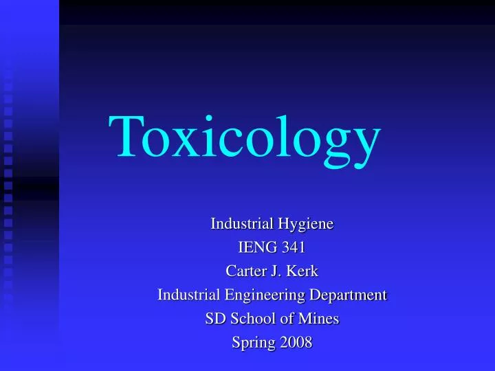 PPT - Toxicology PowerPoint Presentation, free download - ID:555529