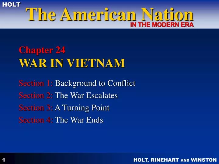 PPT - Chapter 24 WAR IN VIETNAM PowerPoint Presentation, free download ...