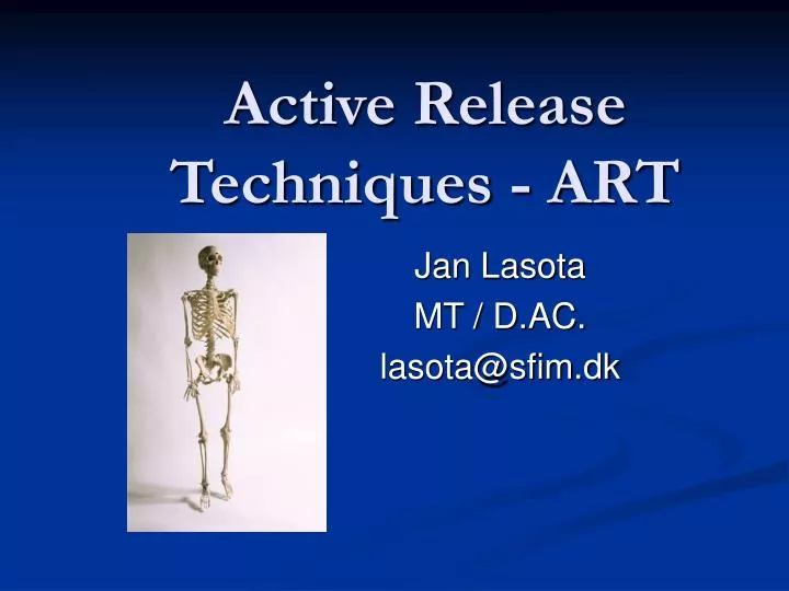 PPT - Active Release Techniques - ART PowerPoint Presentation, free ...