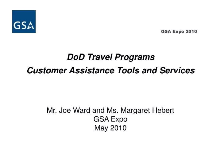 PPT - GSA Expo 2010 PowerPoint Presentation, free download - ID:556410