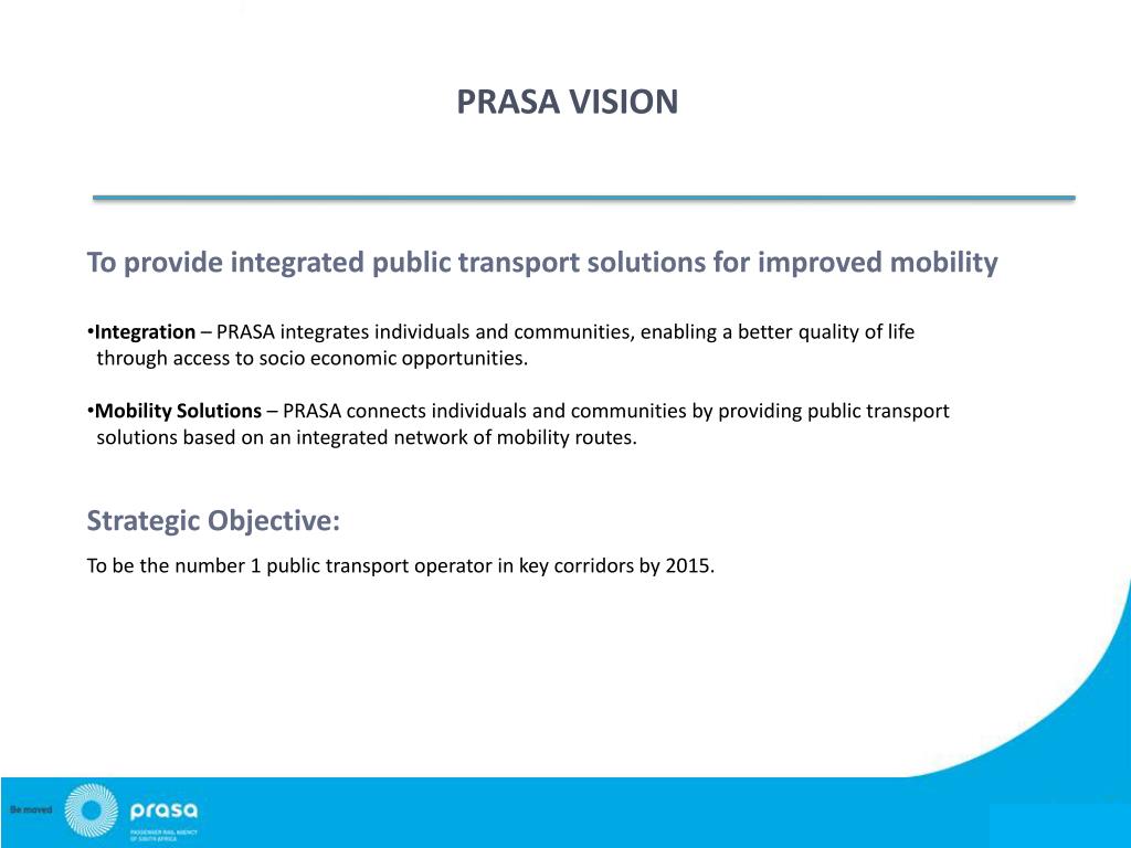 PPT - INTRODUCTION TO PRASA Market Engagement Rolling Stock Fleet ...