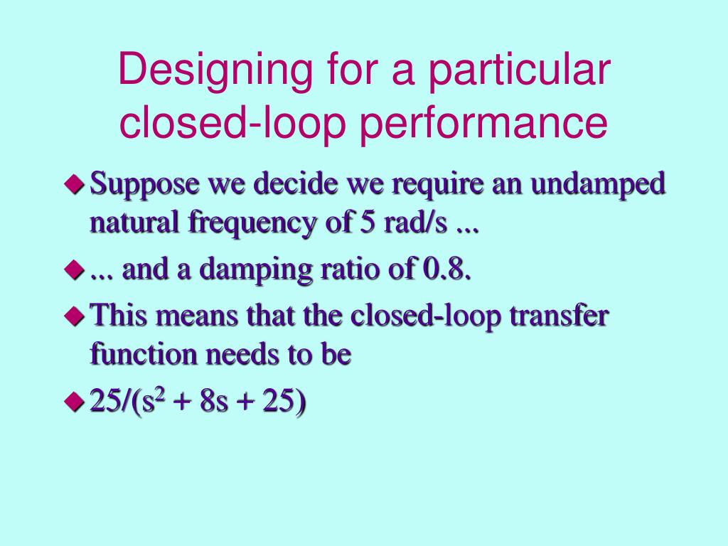 PPT - Position Control using Lead Compensators PowerPoint Presentation ...