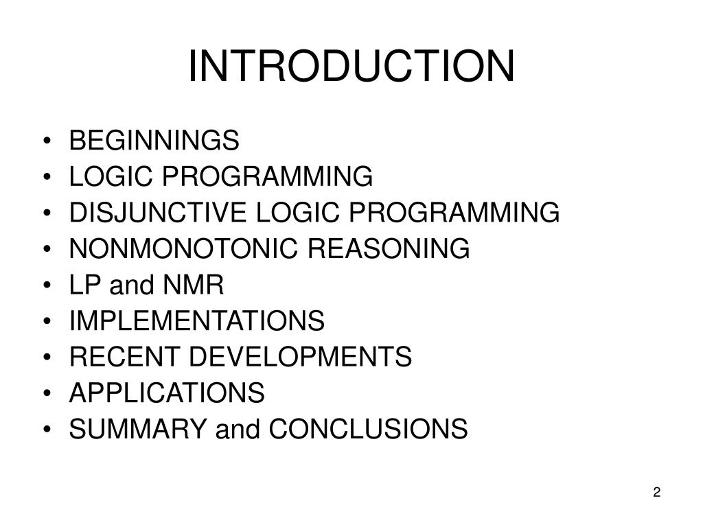 PPT - REFLECTIONS on LOGIC PROGRAMMING and NONMONOTONIC REASONING by ... PPT - REFLECTIONS on LOGIC PROGRAMMING and NONMONOTONIC REASONING by ...