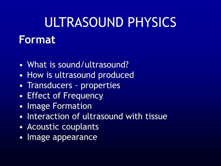 PPT - Introduction to the Physics of Ultrasound PowerPoint Presentation ...