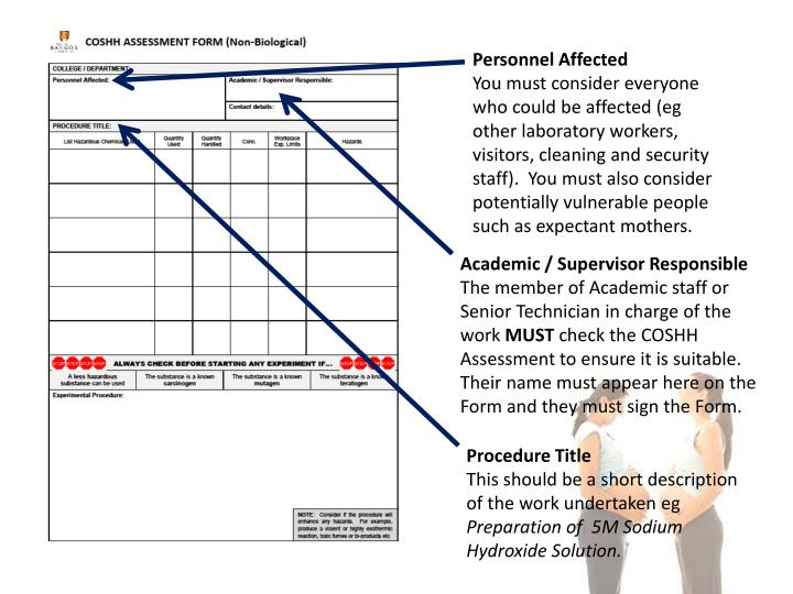 PPT - COSHH ASSESSMENT TRAINING PowerPoint Presentation - ID:559593