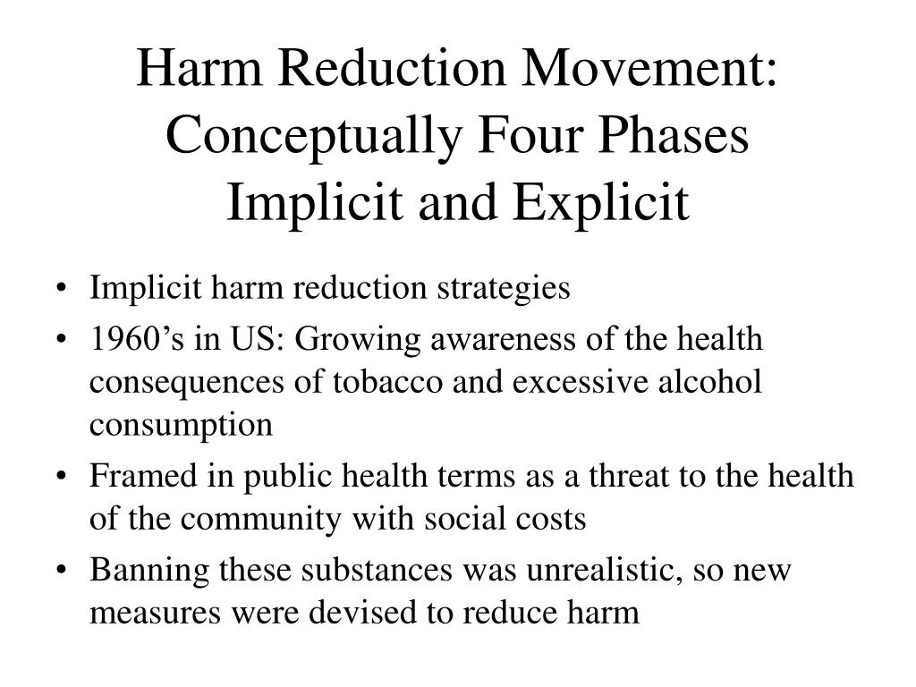 PPT - A History of the Harm Reduction Movement Northern California ...
