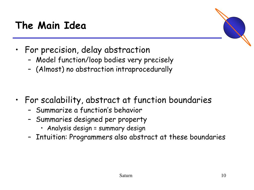 Ppt Scalable Program Analysis Using Boolean Satisfiability The Saturn Project Powerpoint