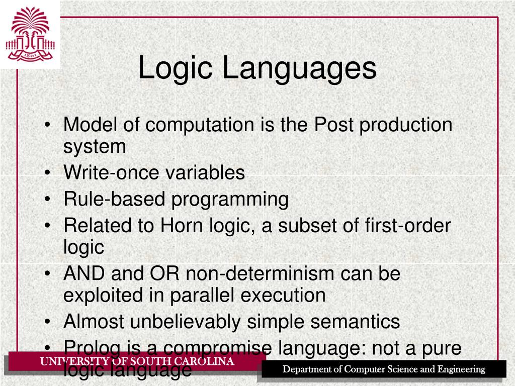 Ppt Csce 330 Programming Language Structures Chapter 1 Introduction Powerpoint Presentation