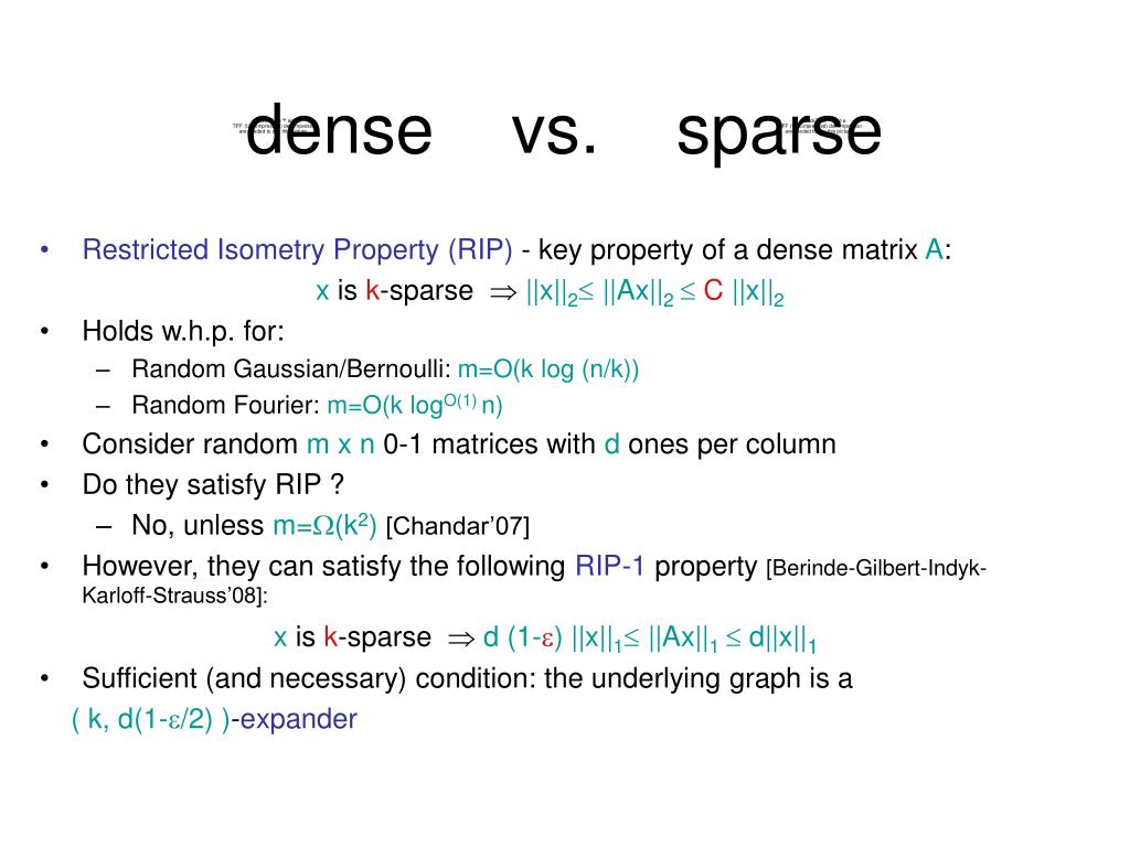 PPT - Sparse Recovery Using Sparse (Random) Matrices PowerPoint ... PPT - Sparse Recovery Using Sparse (Random) Matrices PowerPoint ...