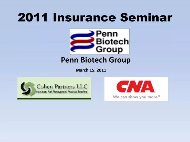 PPT - 2011 Insurance Seminar PowerPoint Presentation, free download ...