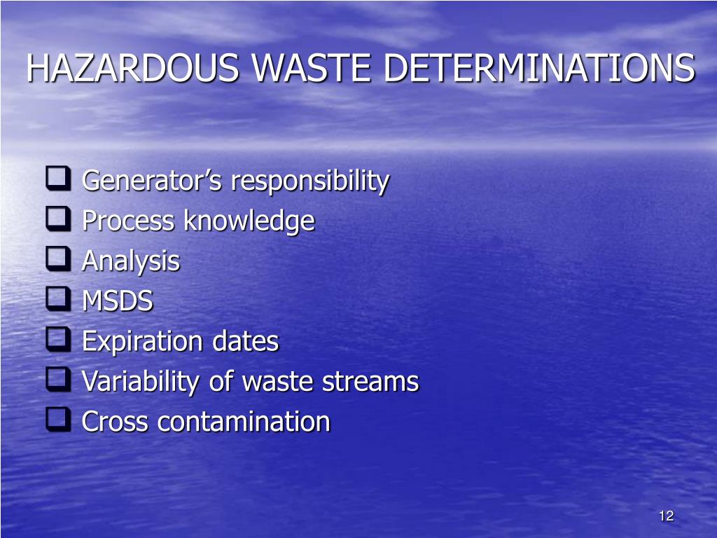 PPT - Hazardous Waste Management New England Marina Meeting March 30 ...