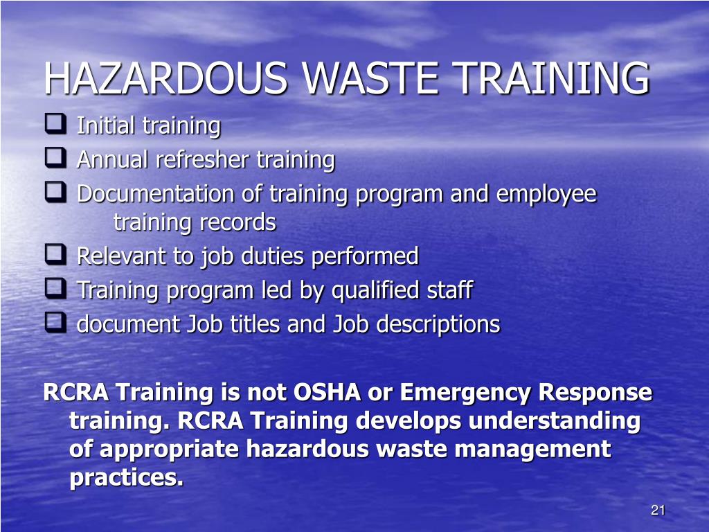 PPT - Hazardous Waste Management New England Marina Meeting March 30 ...
