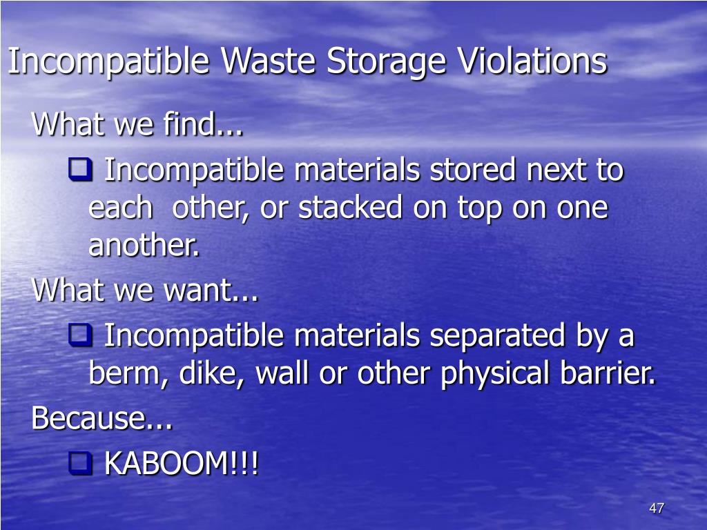 PPT - Hazardous Waste Management New England Marina Meeting March 30 ...