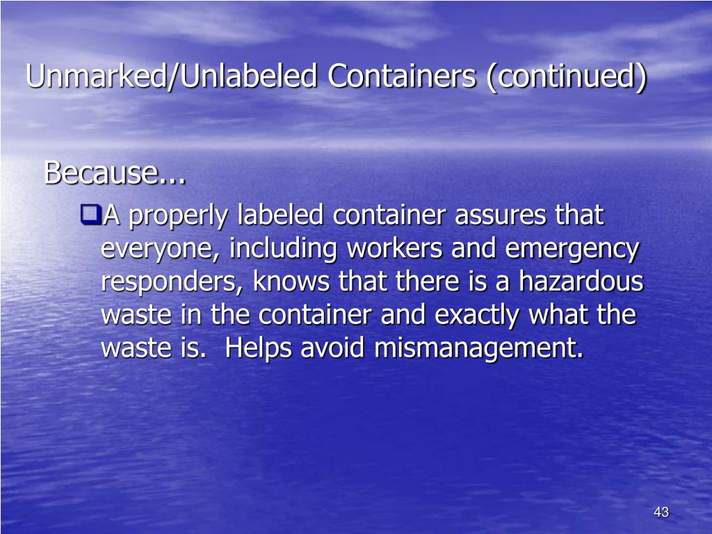 PPT - Hazardous Waste Management New England Marina Meeting March 30 ...