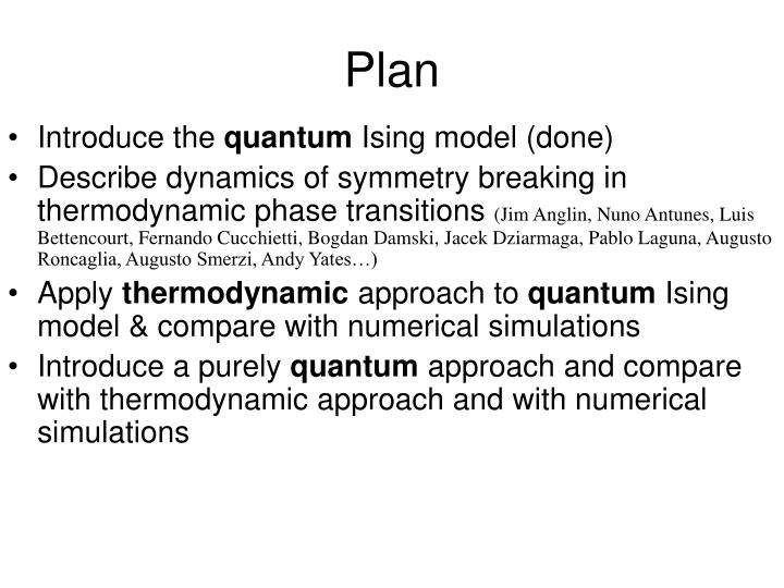 PPT - Quench in the Quantum Ising Model PowerPoint Presentation - ID:564508