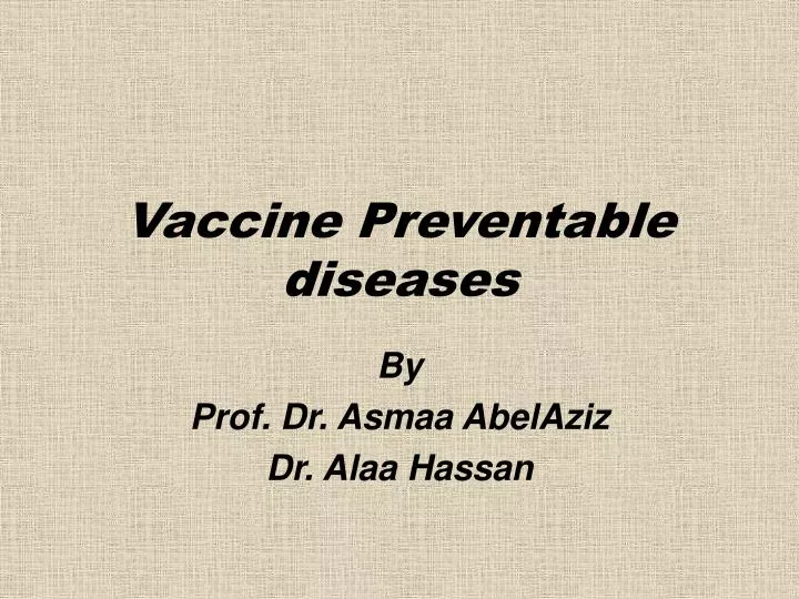 PPT - Vaccine Preventable diseases PowerPoint Presentation, free ...