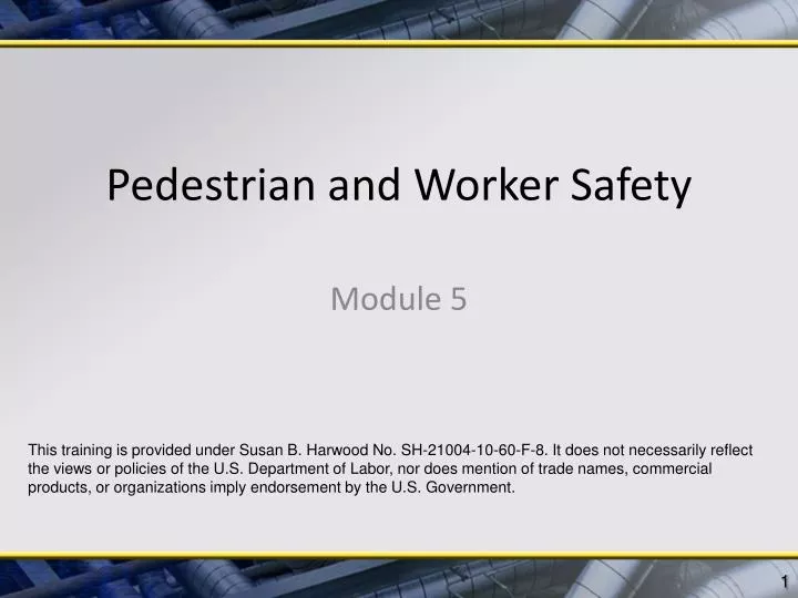 PPT - Pedestrian and Worker Safety PowerPoint Presentation, free ...
