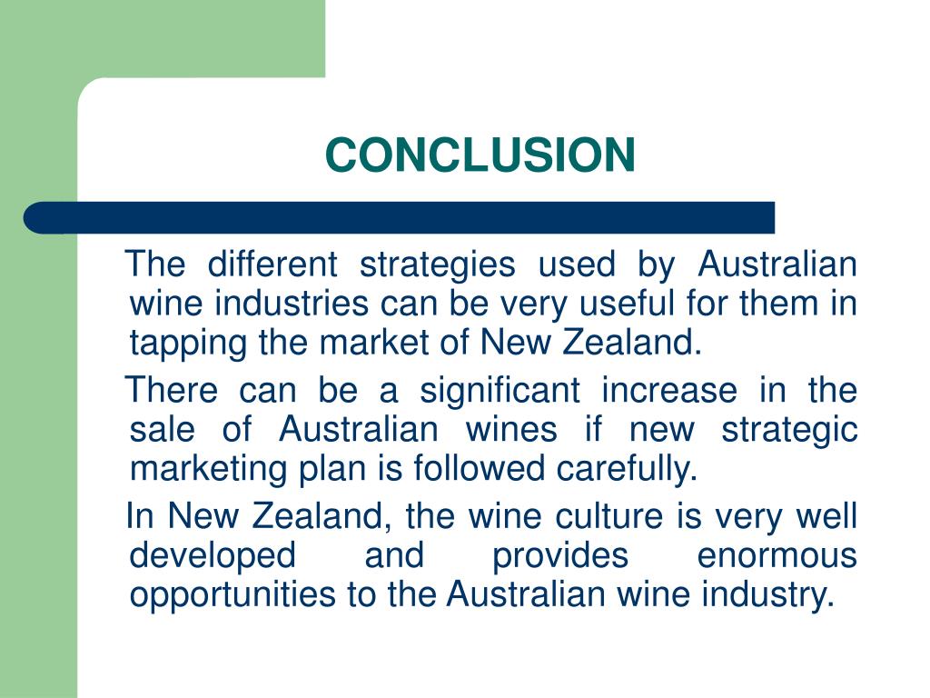 PPT - STRATEGIC MARKETING PLAN for Australian Wine PowerPoint ...