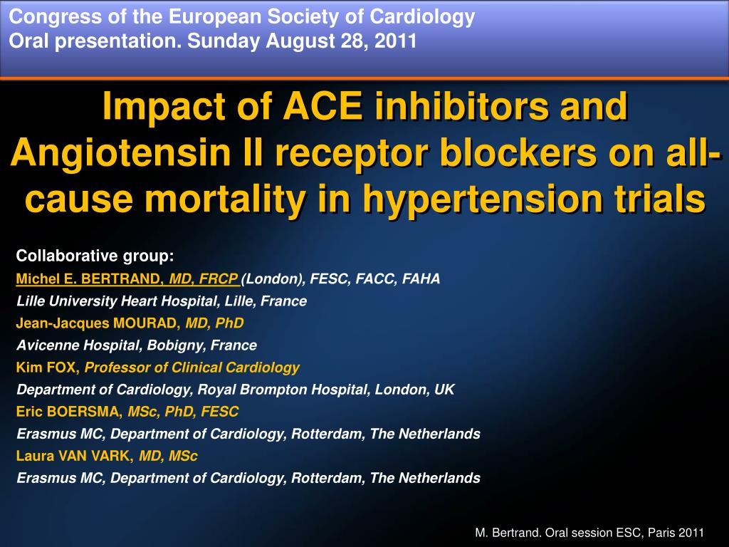 Effects Of Angiotensin Ii Receptor Blockers And Ace
