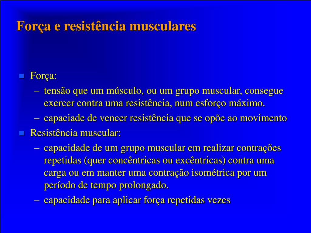PPT - Força, resistência muscular e flexibilidade na saúde PowerPoint ...