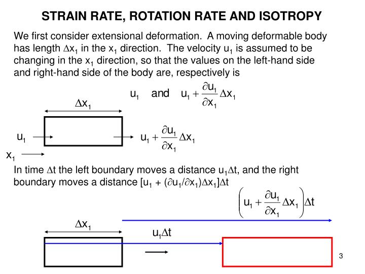 PPT - STRAIN RATE, ROTATION RATE AND ISOTROPY PowerPoint Presentation ...