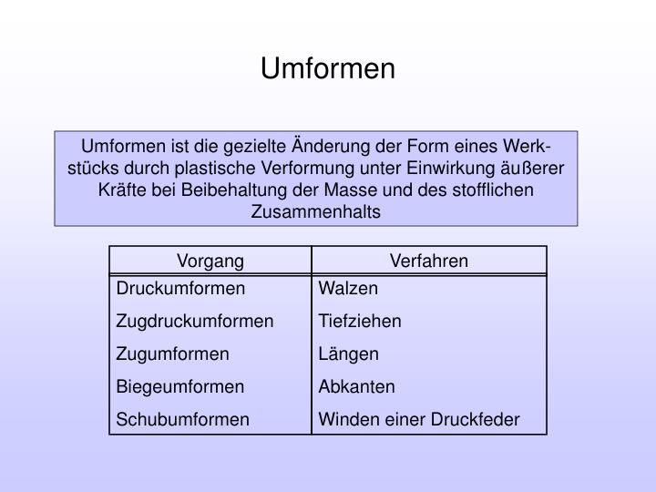 PPT - Vorlesung Fertigungstechnik 1. Einführung DIN8580 PowerPoint ...