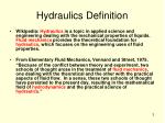 PPT - HYDRAULICS PowerPoint Presentation - ID:569601