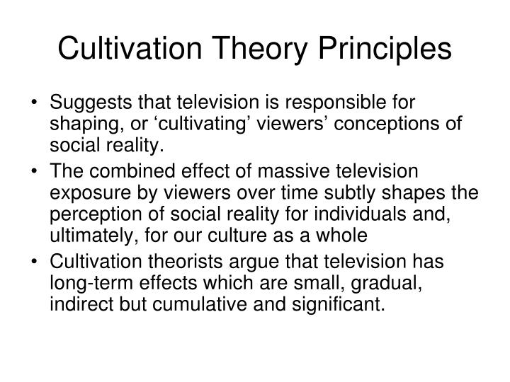 PPT - Cultivation Theory PowerPoint Presentation - ID:569795
