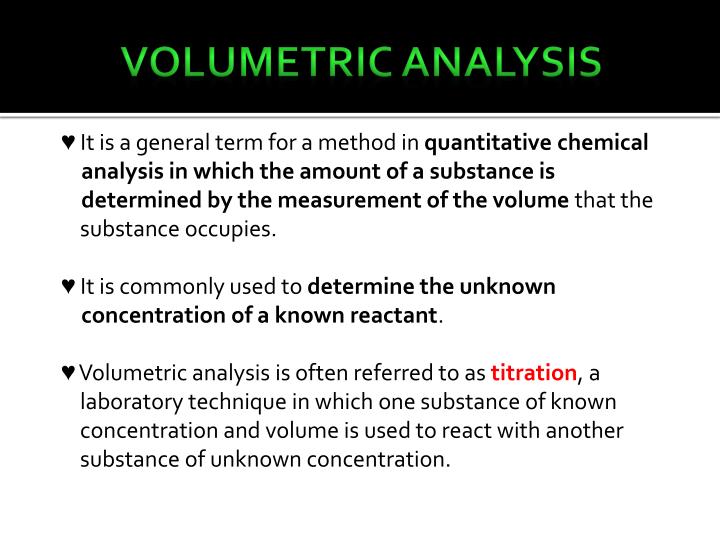 PPT - CHAPTER 5 Volumetric Analysis PowerPoint Presentation - ID:570166