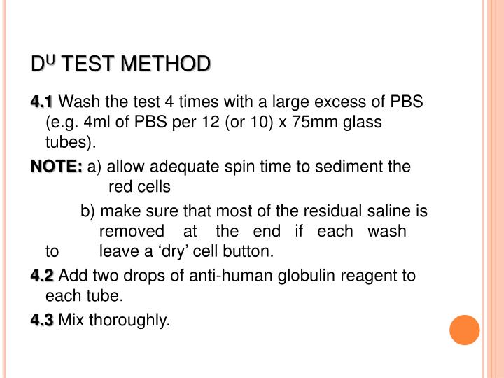 PPT - Weak D Testing (D u ) PowerPoint Presentation - ID:570777