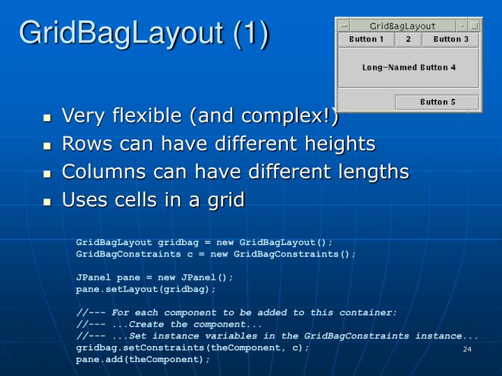 PPT - Java Swing Layout Management PowerPoint Presentation - ID:571521
