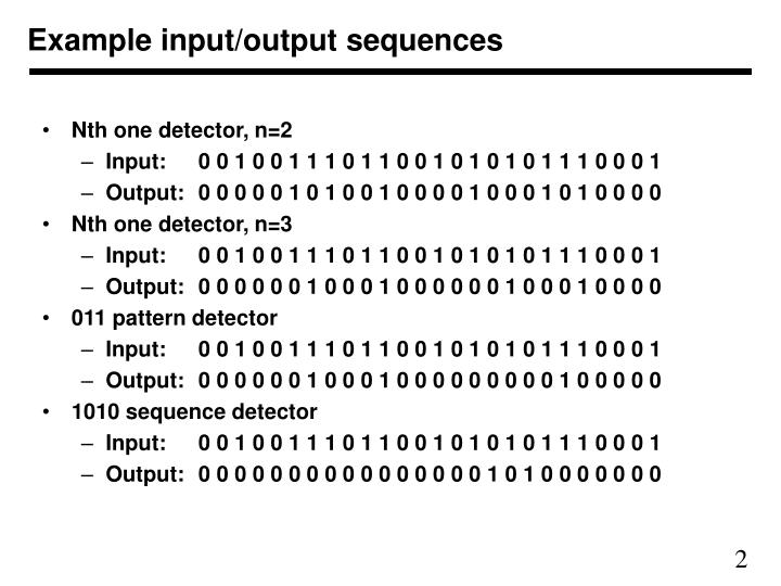 PPT - State machines as sequence detector PowerPoint Presentation - ID ...