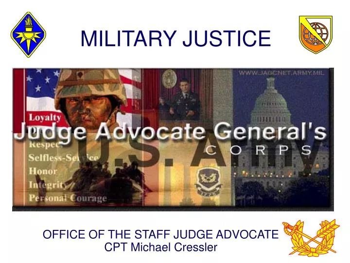 PPT - MILITARY JUSTICE PowerPoint Presentation, free download - ID:571986