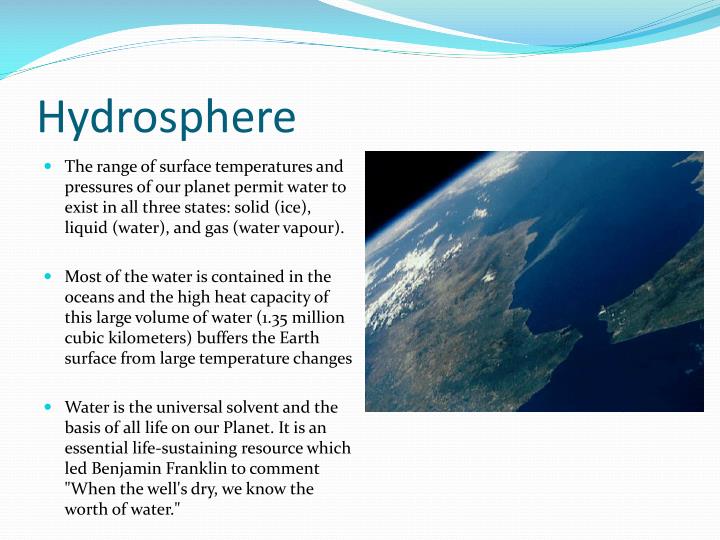 PPT - Hydrosphere PowerPoint Presentation - ID:572025