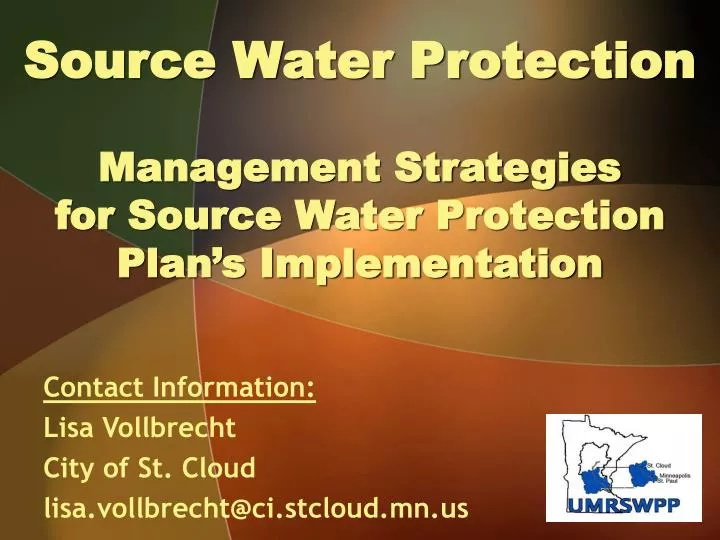 PPT - Source Water Protection Management Strategies for Source Water ...