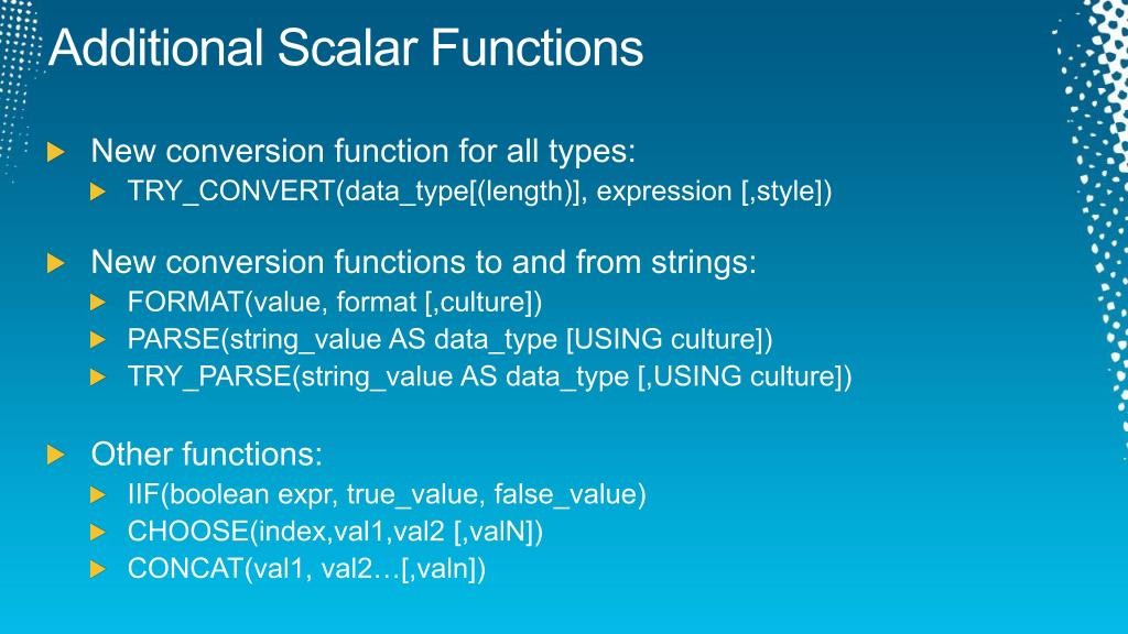 Ppt The T Sql Cookbook Whats Cool In Microsoft Sql Server 2008 R2 And New In Sql Server Code